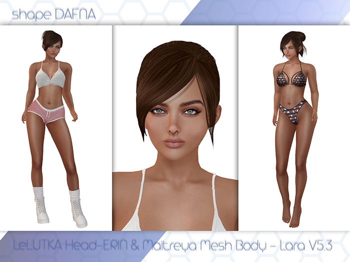 Second Life Marketplace - shape DAFNA for LELUTKA Erin